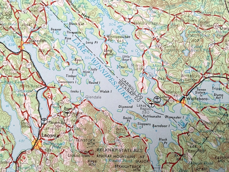 Antique Portland, Maine 1956 US Geological Survey Topographic Map ...
