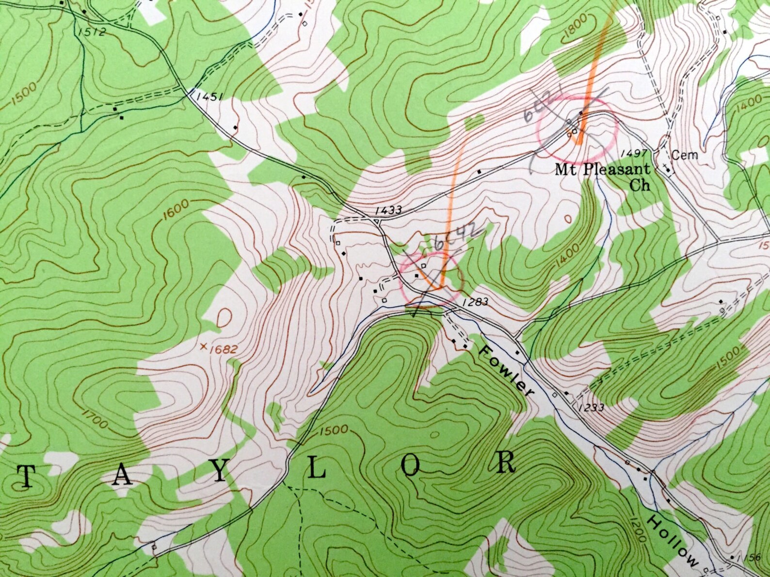 Antique Sandy Ridge Pennsylvania 1958 US Geological Survey - Etsy