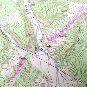 Antique Alum Bank, Pennsylvania 1971 US Geological Survey Topographic ...