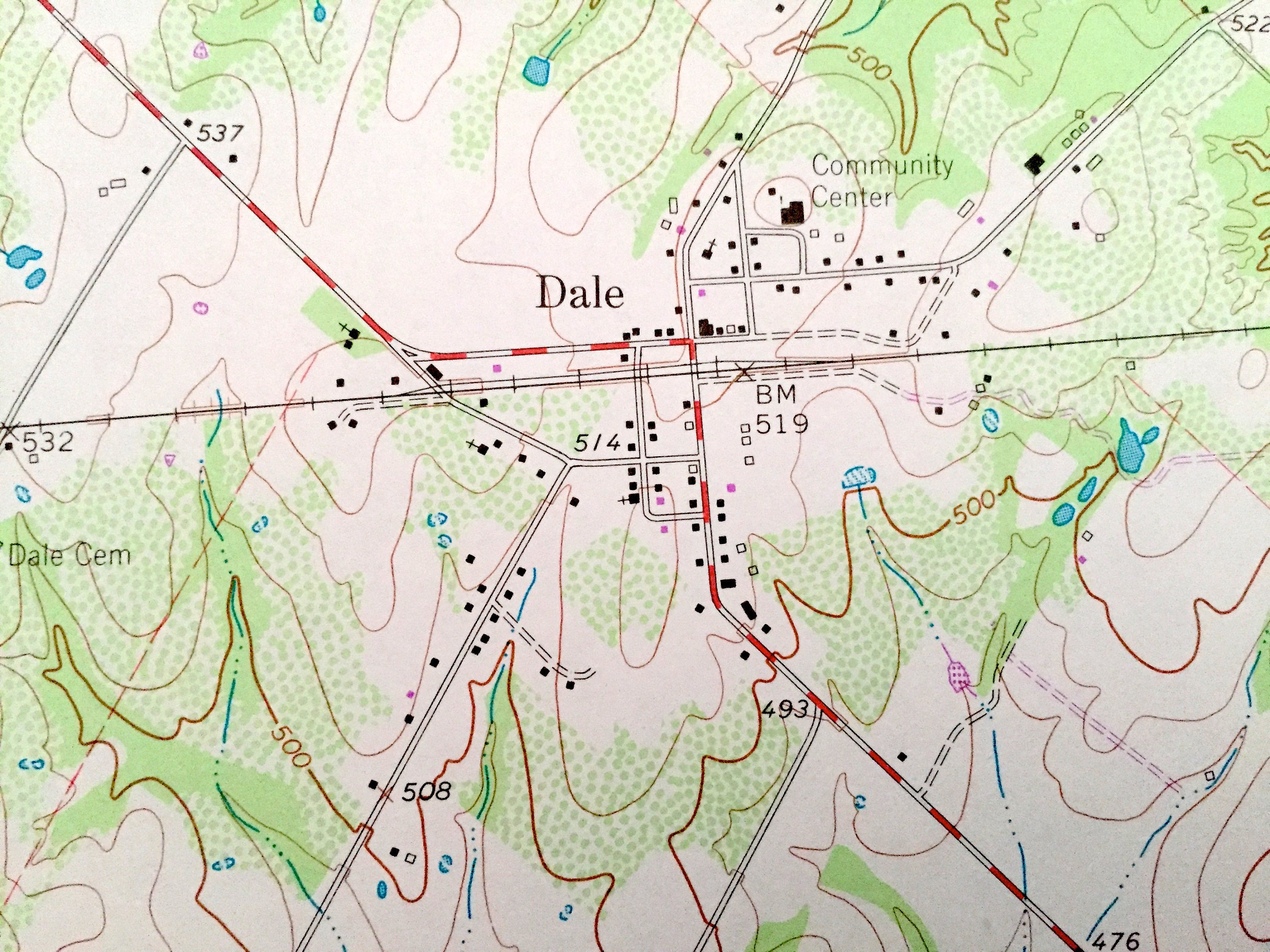 Antique Dale Texas 1964 US Geological Survey Topographic Map - Etsy UK