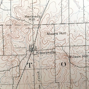 Antique Petersburg, Indiana 1903 US Geological Survey Topographic Map ...