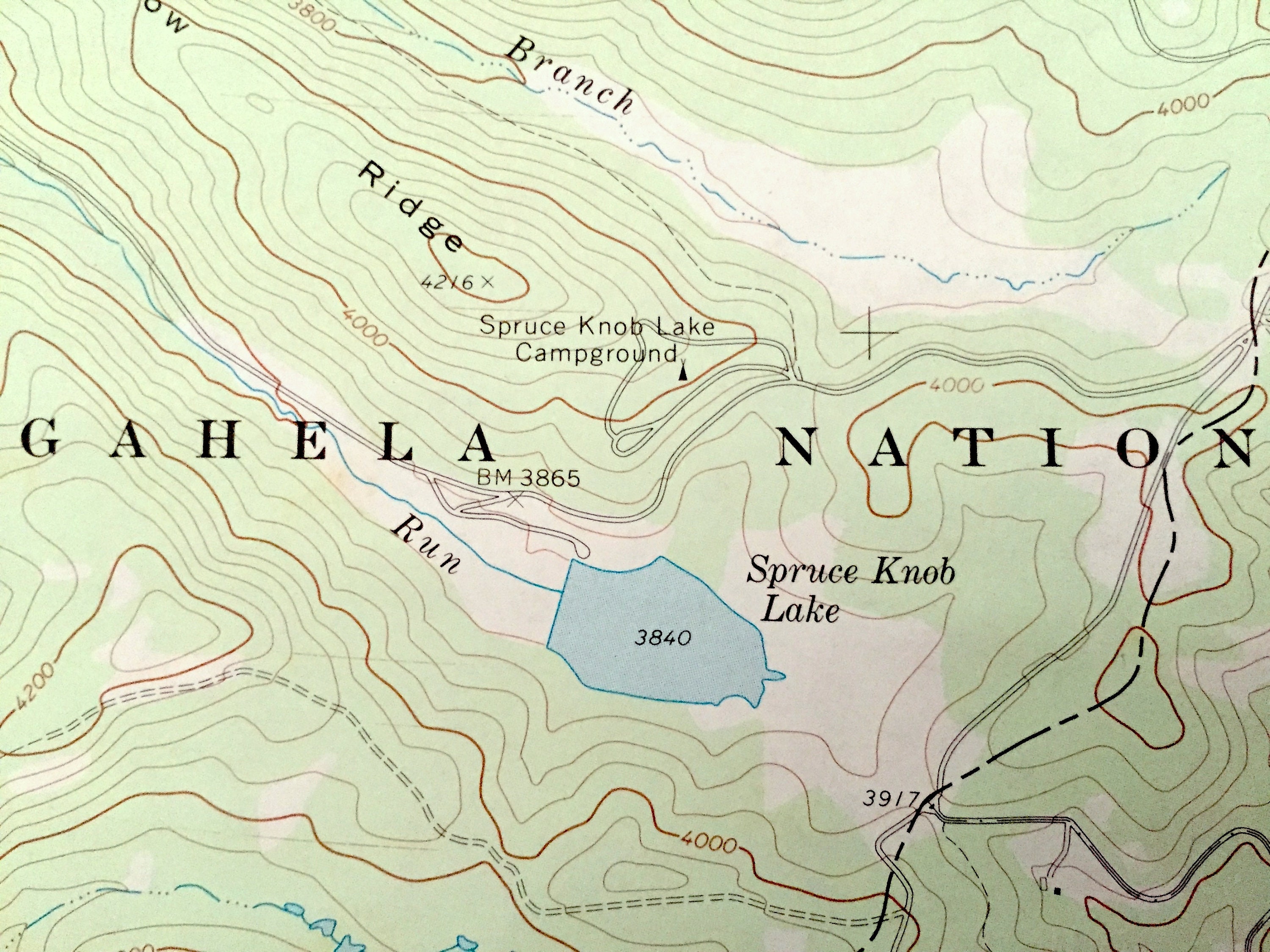 Antique Spruce Knob West Virginia 1970 US Geological Survey | Etsy