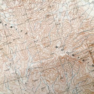 Antique Palen Pass, California 1983 US Geological Survey Topographic ...