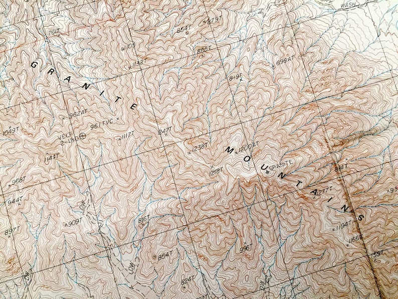 Antique Palen Pass California 1983 US Geological Survey | Etsy