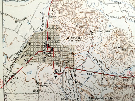 Mapa De Guayama Puerto Rico