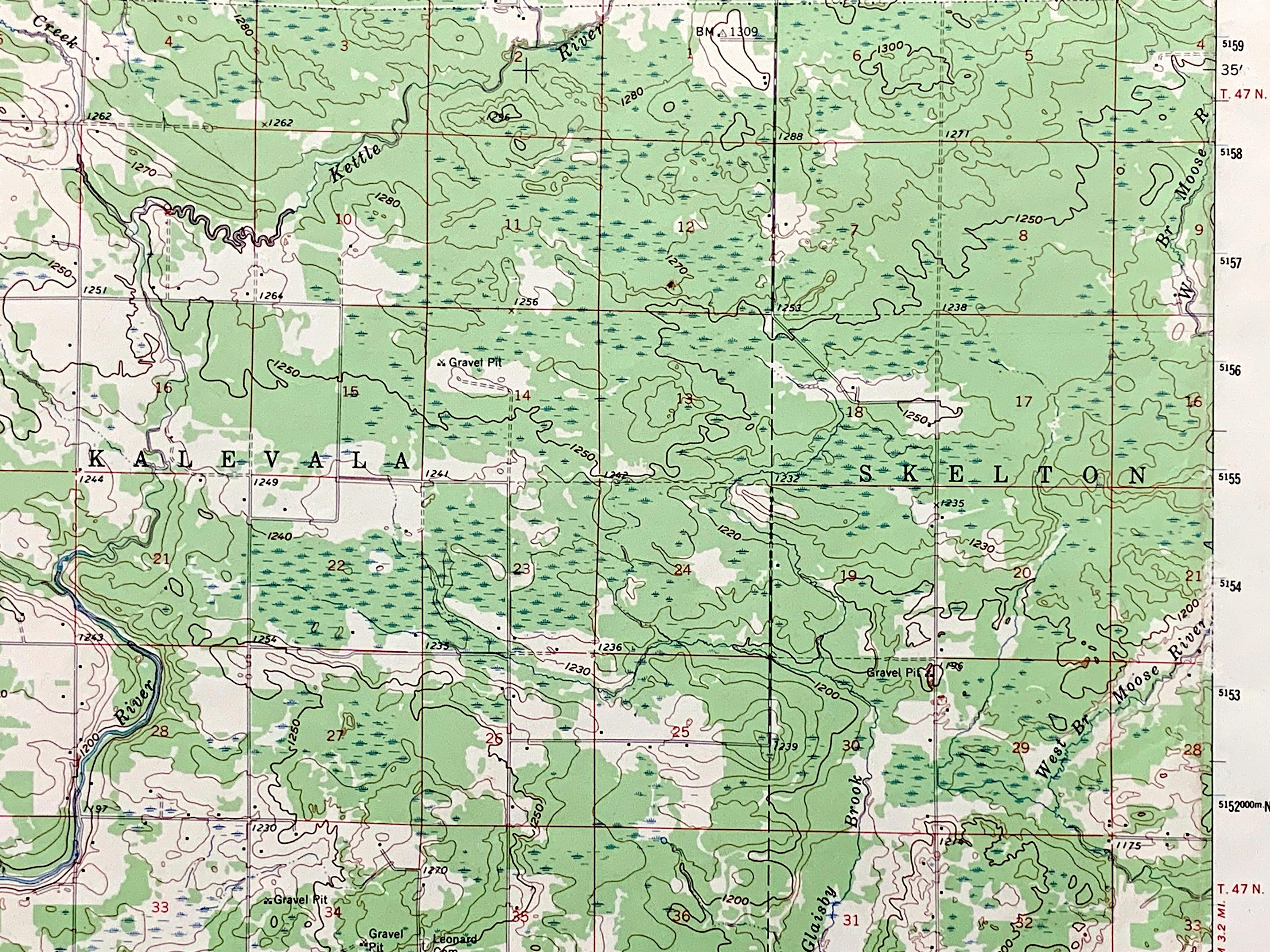 Antique Cromwell, Minnesota 1961 US Geological Survey Topographic Map ...