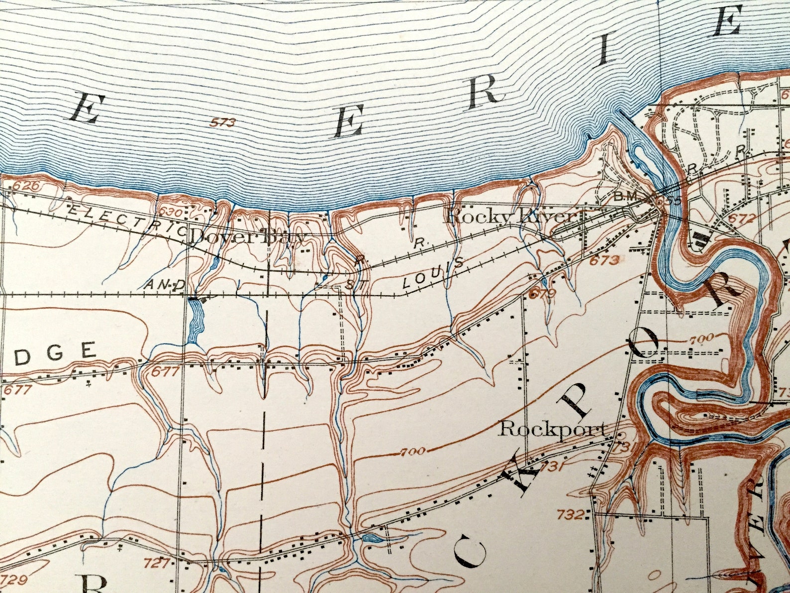 Antique Cleveland, Ohio 1904 US Geological Survey Topographic Map ...