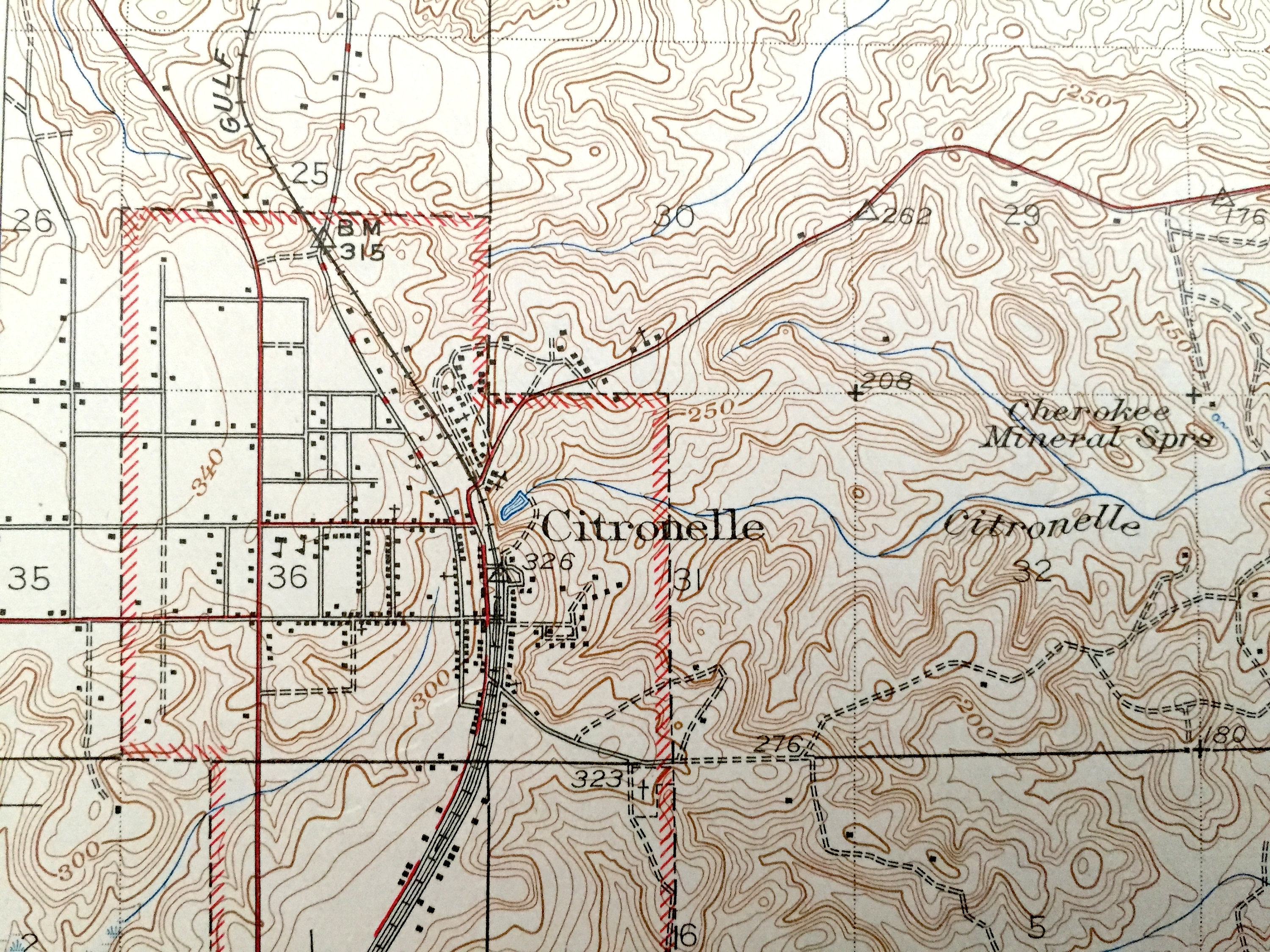 Antique Citronelle Alabama 1946 US Geological Survey | Etsy