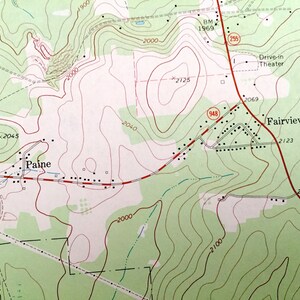 Antique Kersey, Pennsylvania 1970 US Geological Survey Topographic Map ...