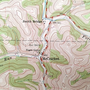 Antique New Freeport, Pennsylvania 1964 US Geological Survey ...