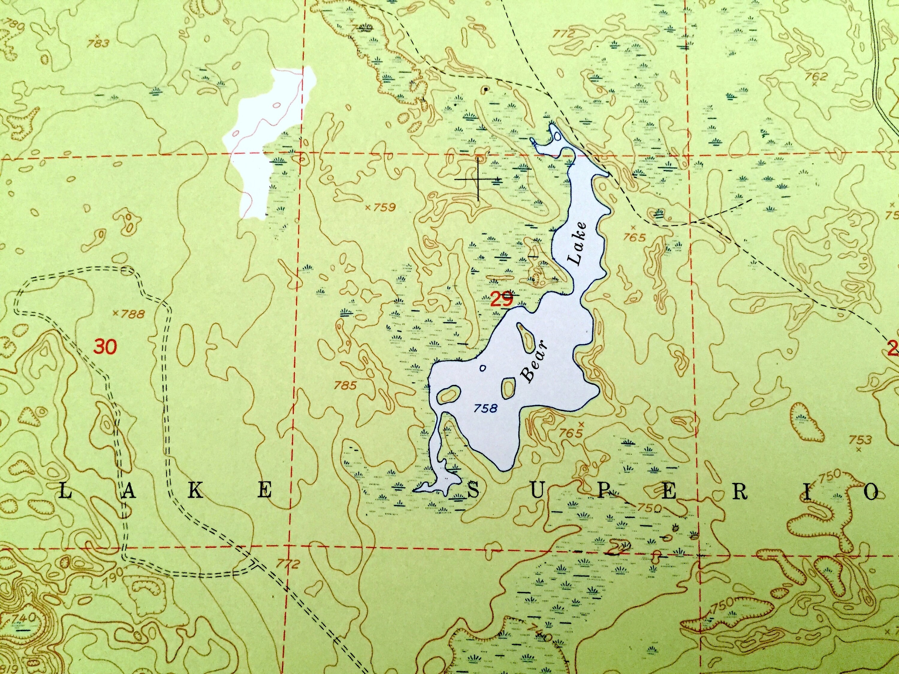 Antique Sheephead Lake Michigan 1951 US Geological Survey | Etsy