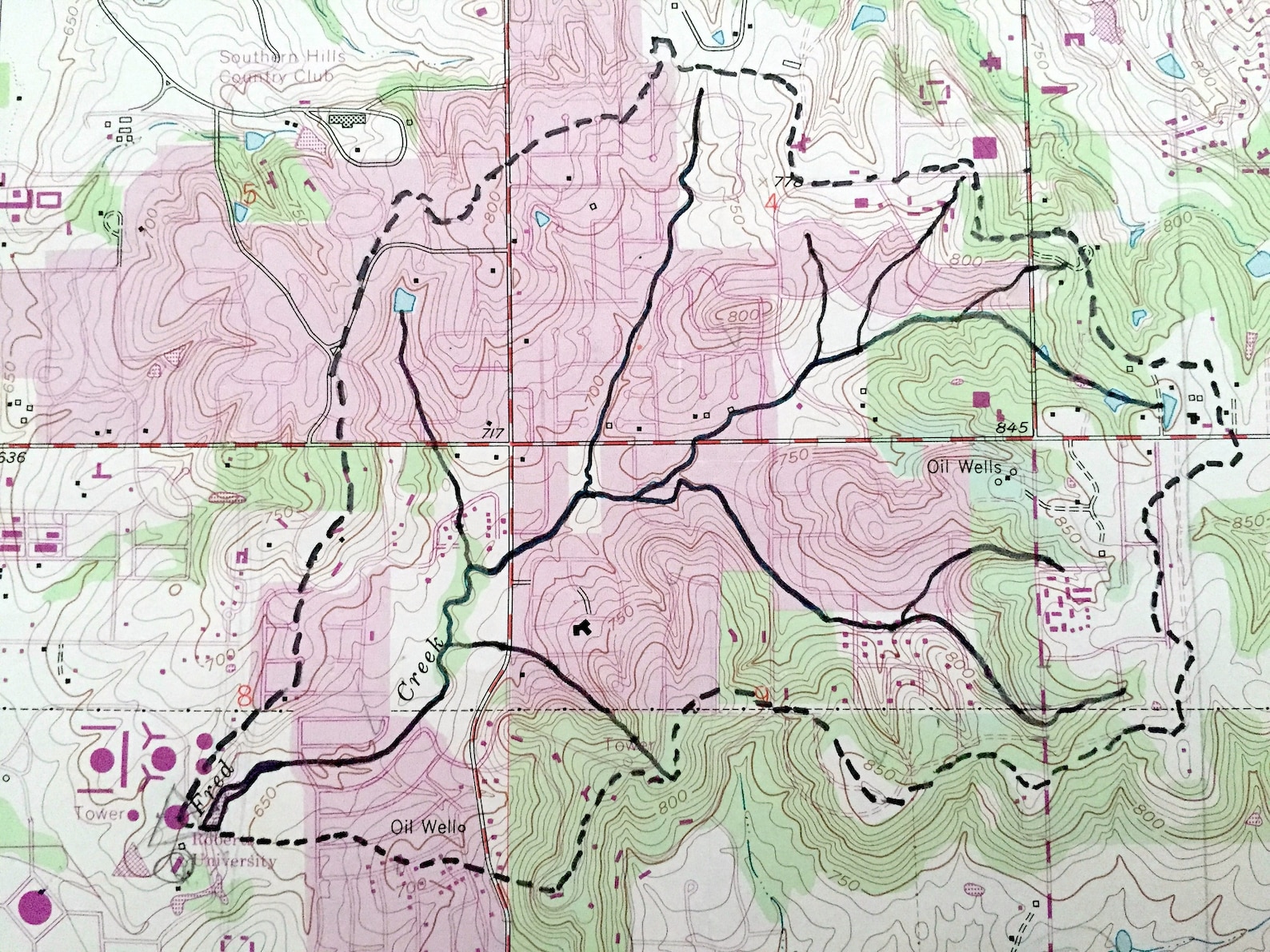 Antique Tulsa Oklahoma 1952 US Geological Survey Topographic | Etsy