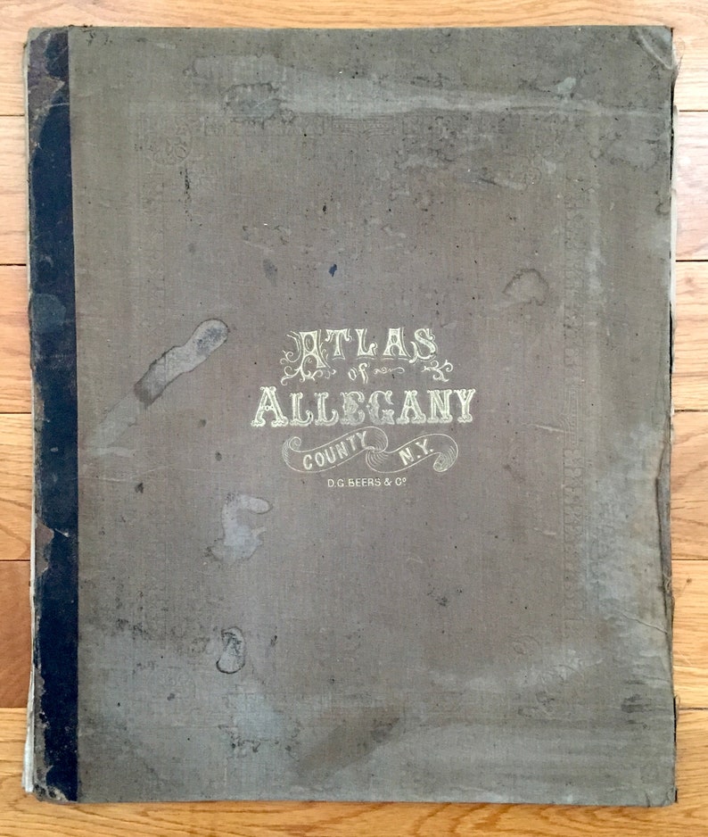 Antique 1869 Friendship New York Map From D.G. Beers Atlas of - Etsy
