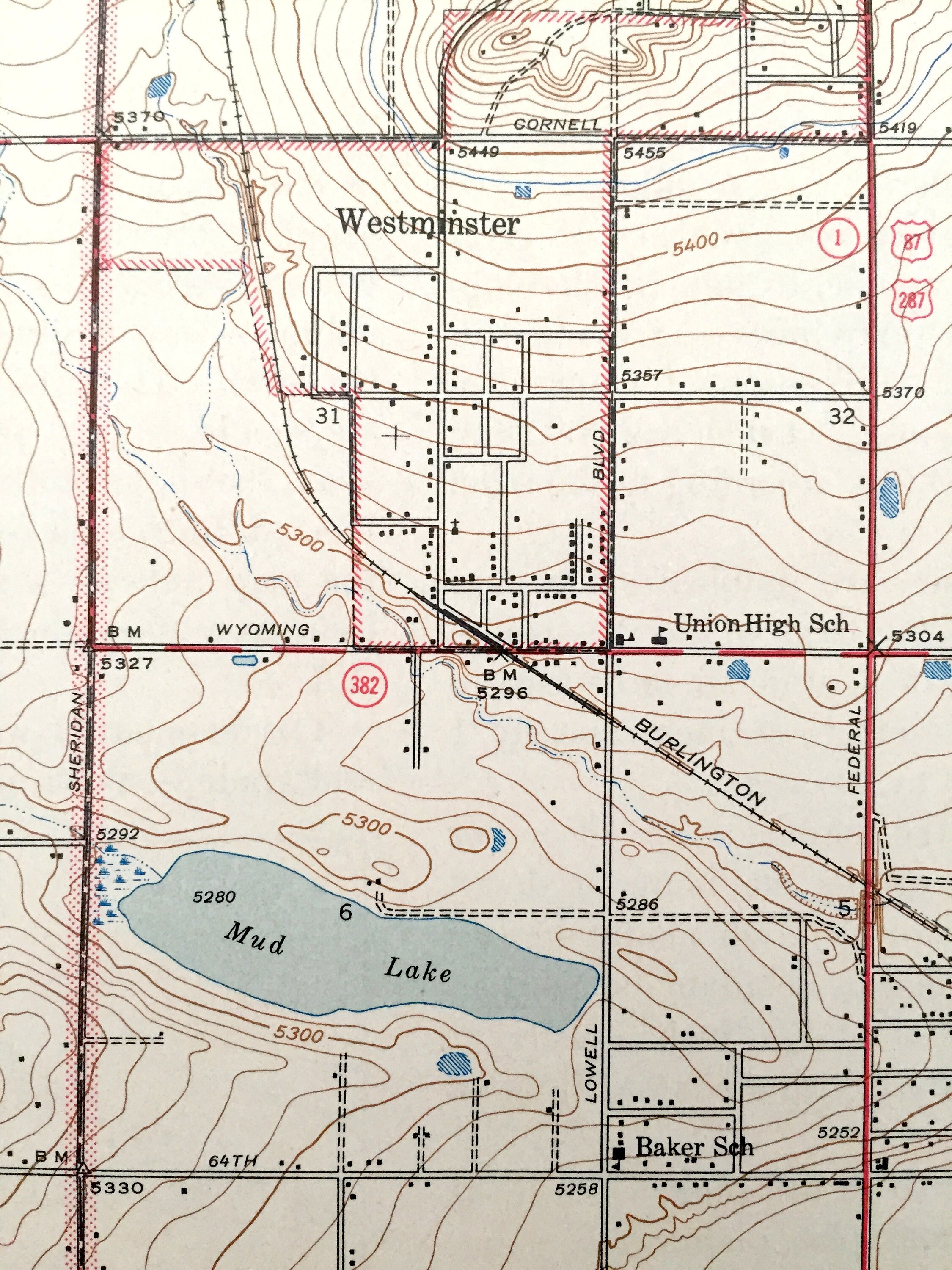Antique Denver Colorado 1944 US Geological Survey Topographic | Etsy