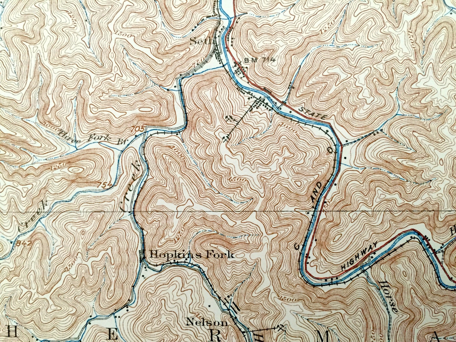 Antique Peytona, West Virginia 1931 US Geological Survey Topographic ...