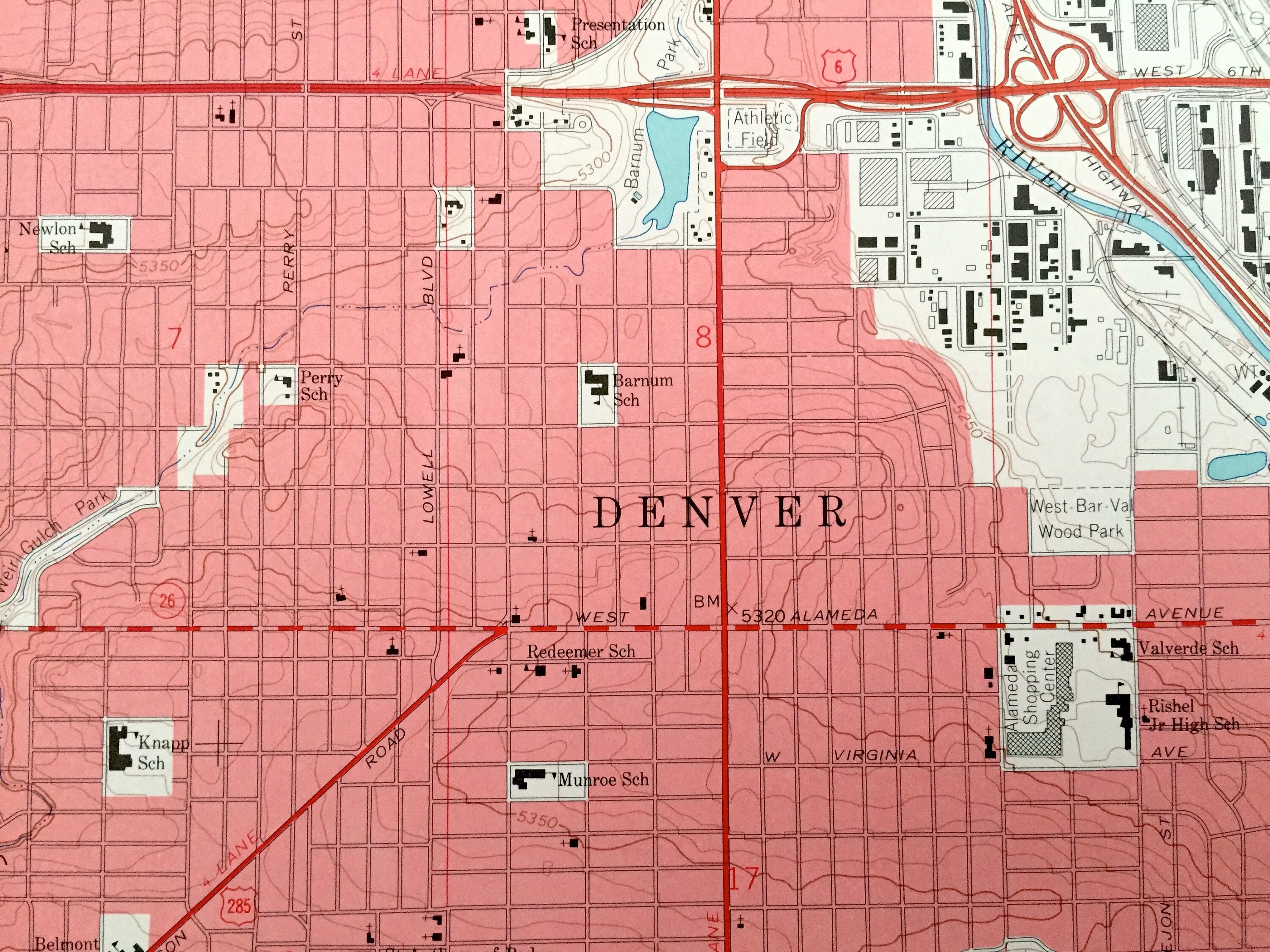 Antique Fort Logan Colorado 1965 US Geological Survey - Etsy