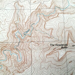 Antique Phantom Ranch, Arizona 1988 US Geological Survey Topographic ...