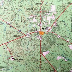 Antique Laredo, Texas 1956 US Geological Survey Topographic Map ...
