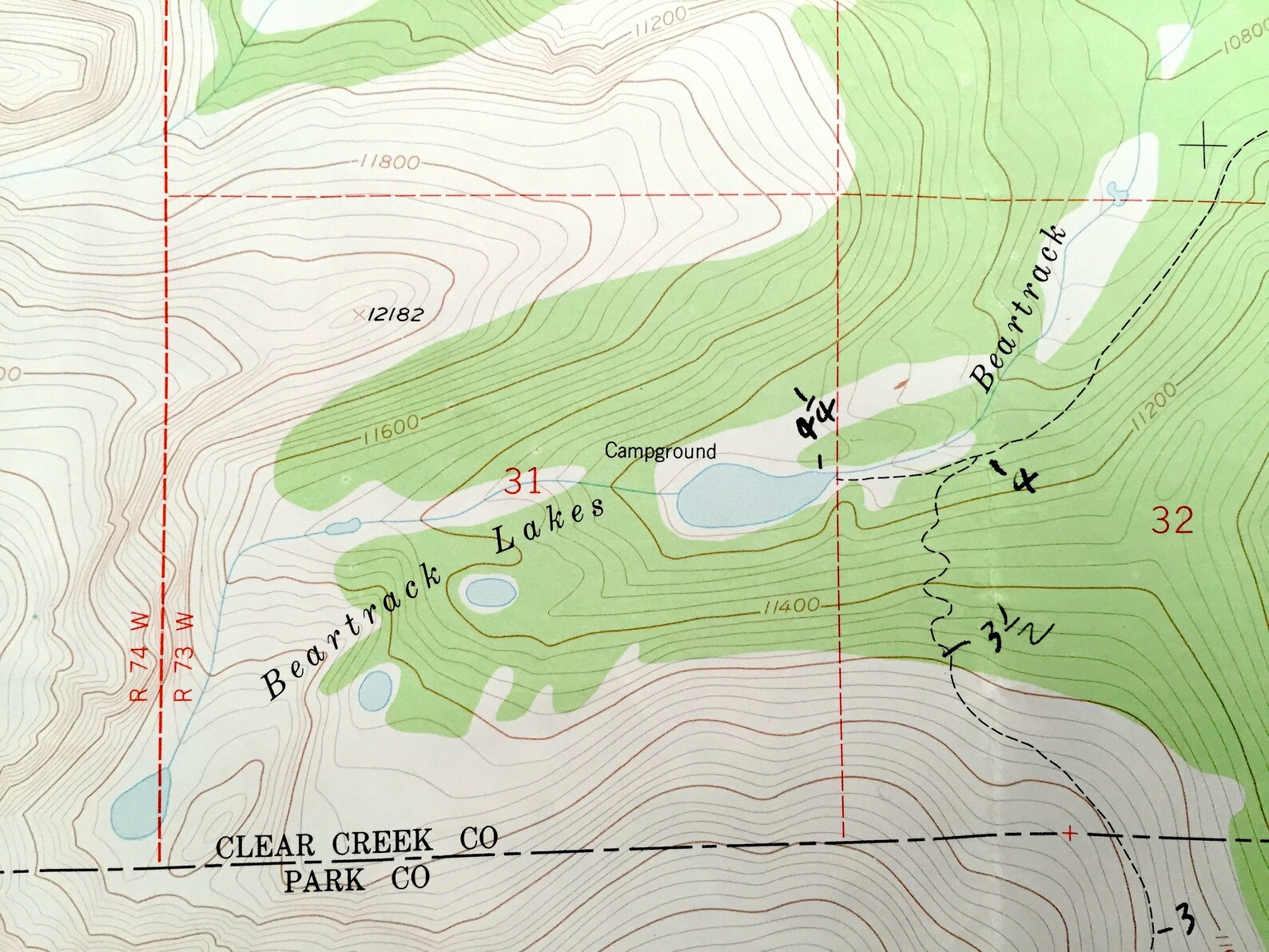Antique Harris Park Colorado 1957 US Geological Survey | Etsy