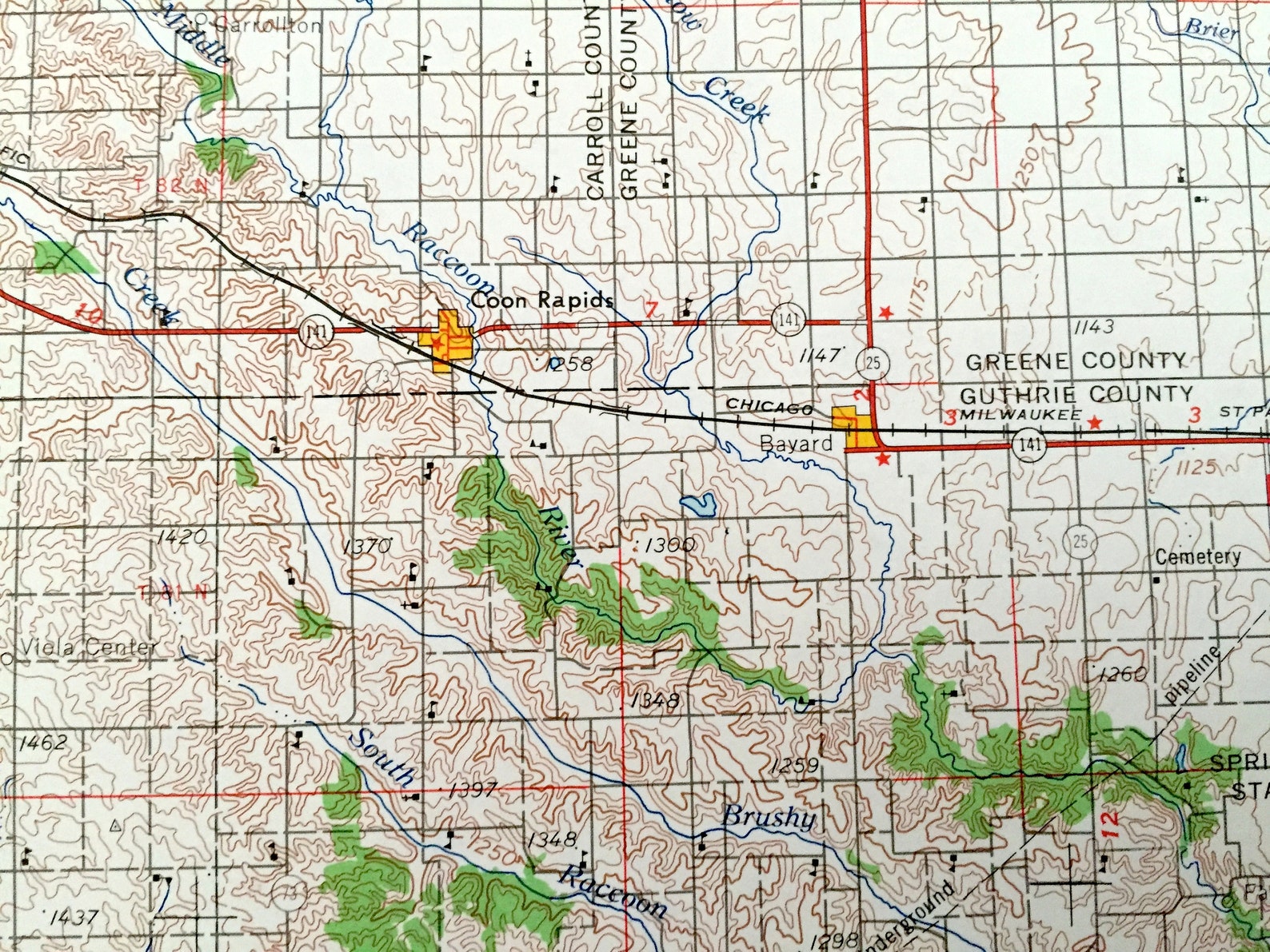 Antique Omaha, Nebraska 1958 US Geological Survey Topographic Map ...