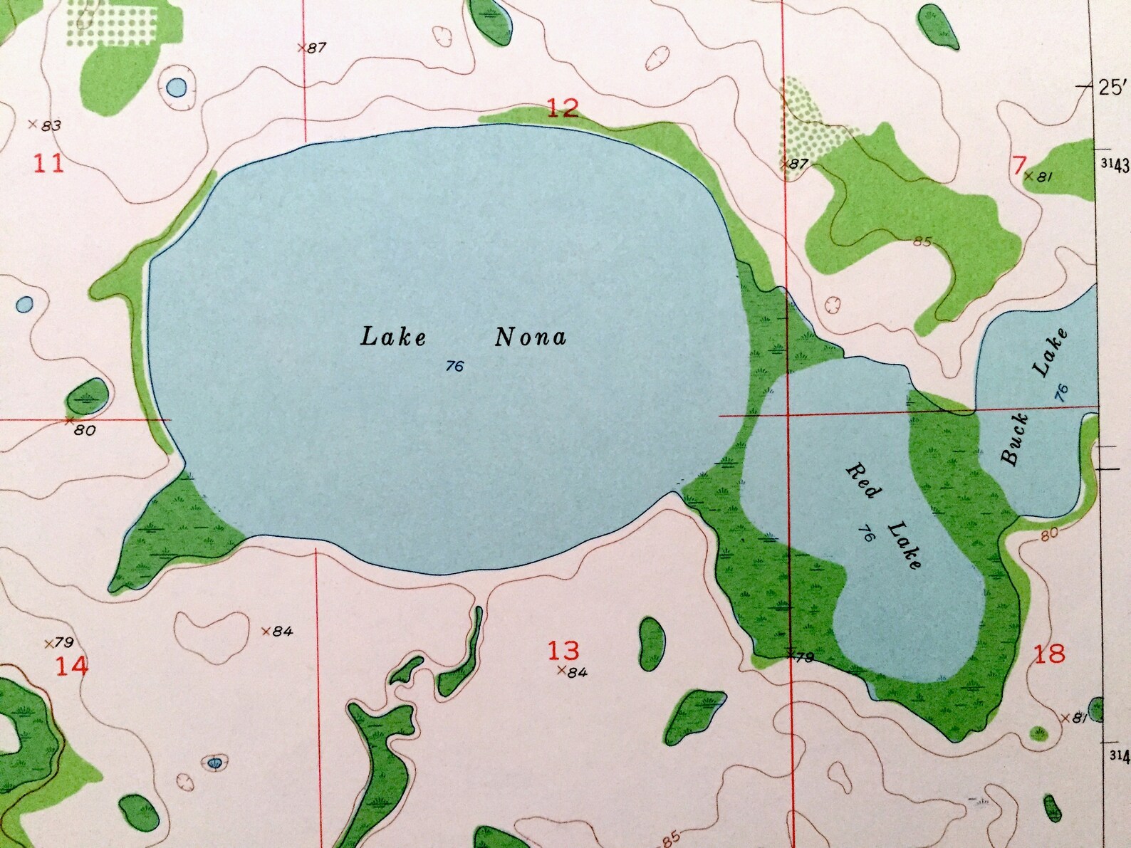 Antique Pine Castle Florida 1953 US Geological Survey | Etsy