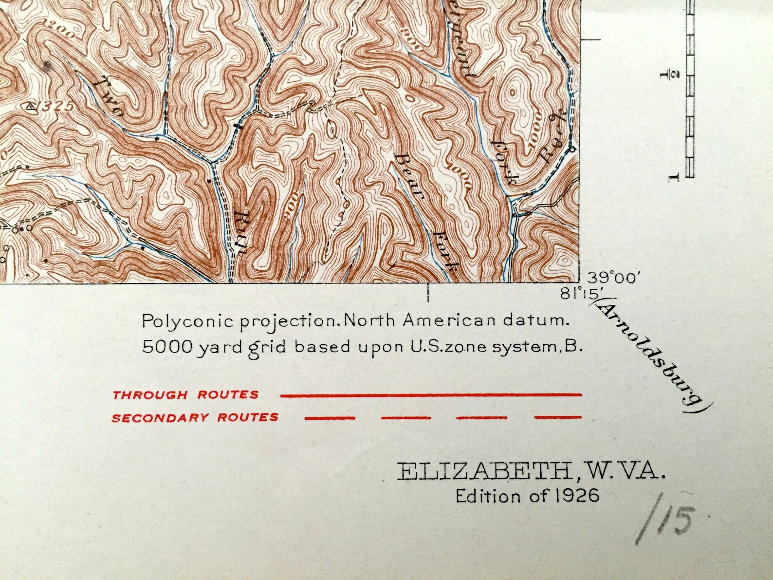 Antique Elizabeth West Virginia 1926 US Geological Survey | Etsy