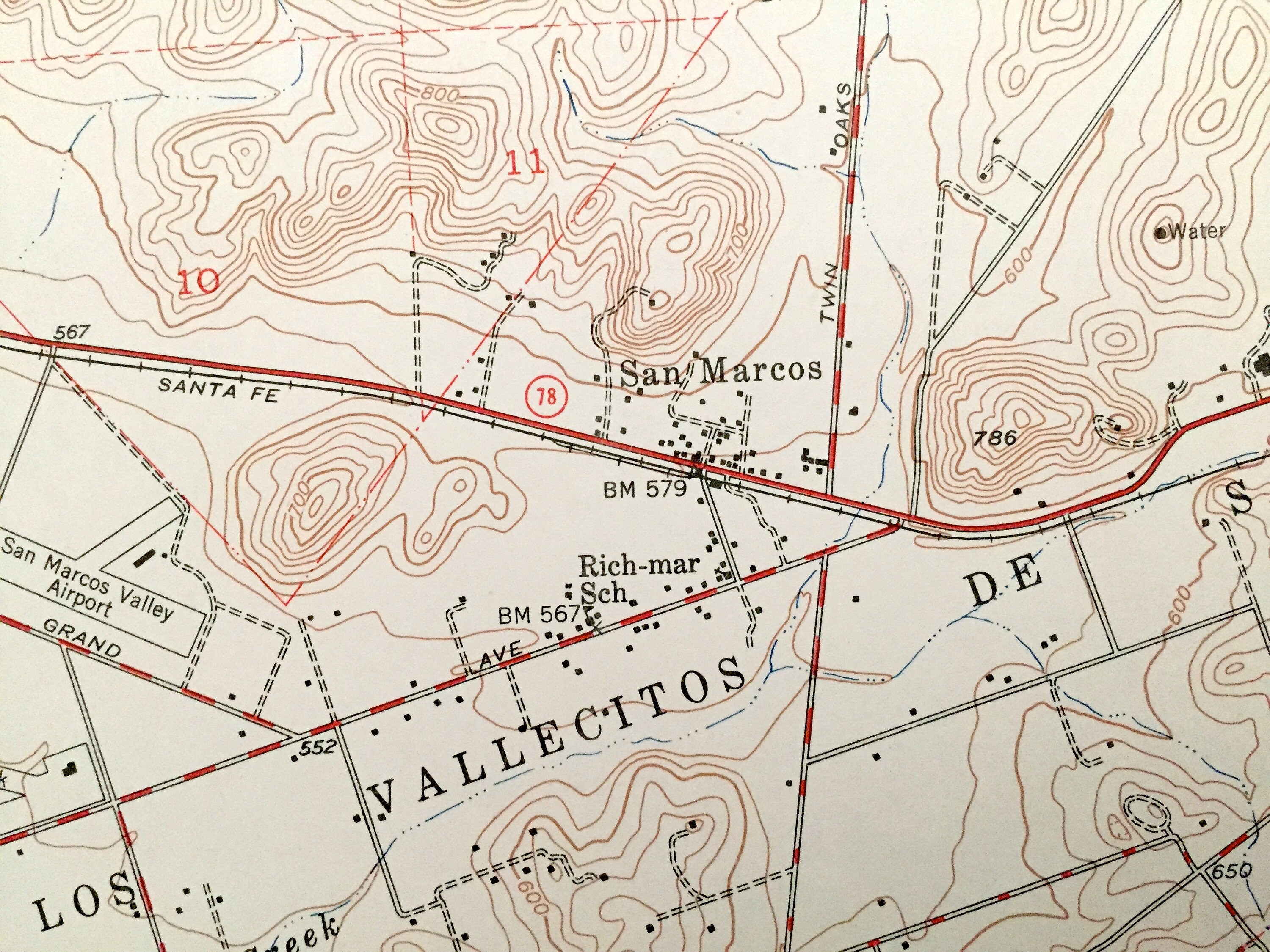Antique San Marcos California 1948 US Geological Survey | Etsy