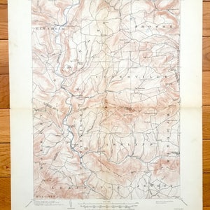 Antique Gilboa, New York 1903 US Geological Survey Topographic Map ...