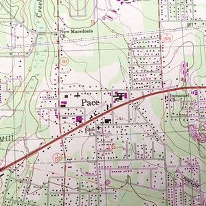 Antique Pace, Florida 1978 US Geological Survey Topographic Map – Santa ...