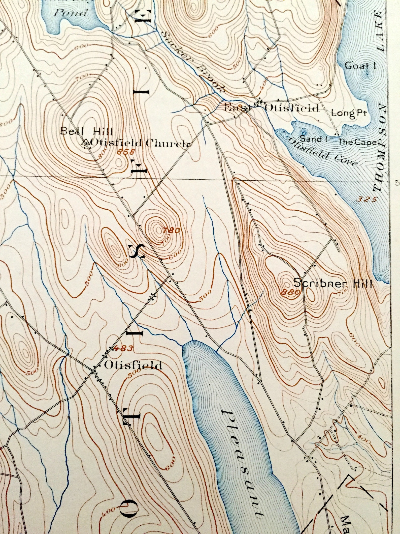 Antique Norway, Maine 1896 US Geological Survey Topographic Map – long ...