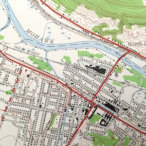 Antique Ilion, New York 1943 US Geological Survey Topographic Map ...