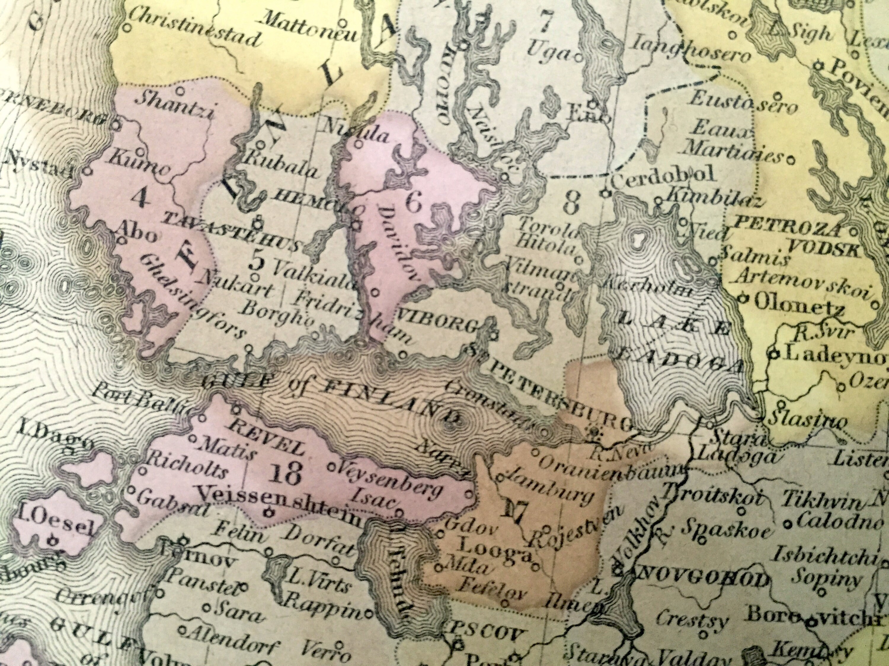 Antique 1850 Russia in Europe Map by Thomas Cowperthwaite – Poland ...