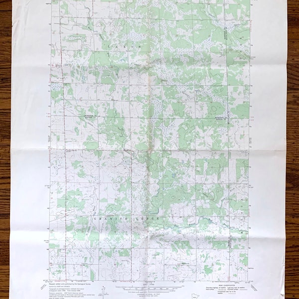 Old Minnesota Map - Etsy