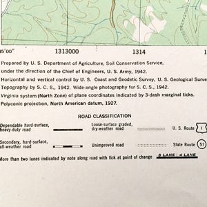 Antique Partlow, Virginia 1942 US Army Topographic Map Spotsylvania ...