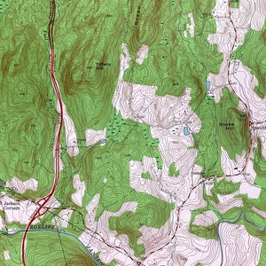 Antique Ancram, New York 1960 US Geological Survey Topographic Map ...