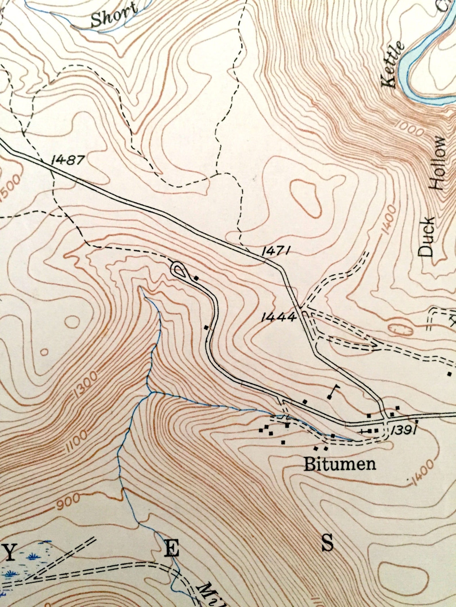Antique Keating, Pennsylvania 1948 US Geological Survey Topographic Map ...