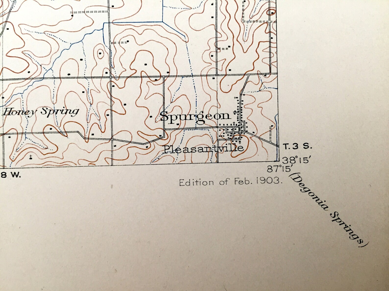 Antique Petersburg, Indiana 1903 US Geological Survey Topographic Map ...