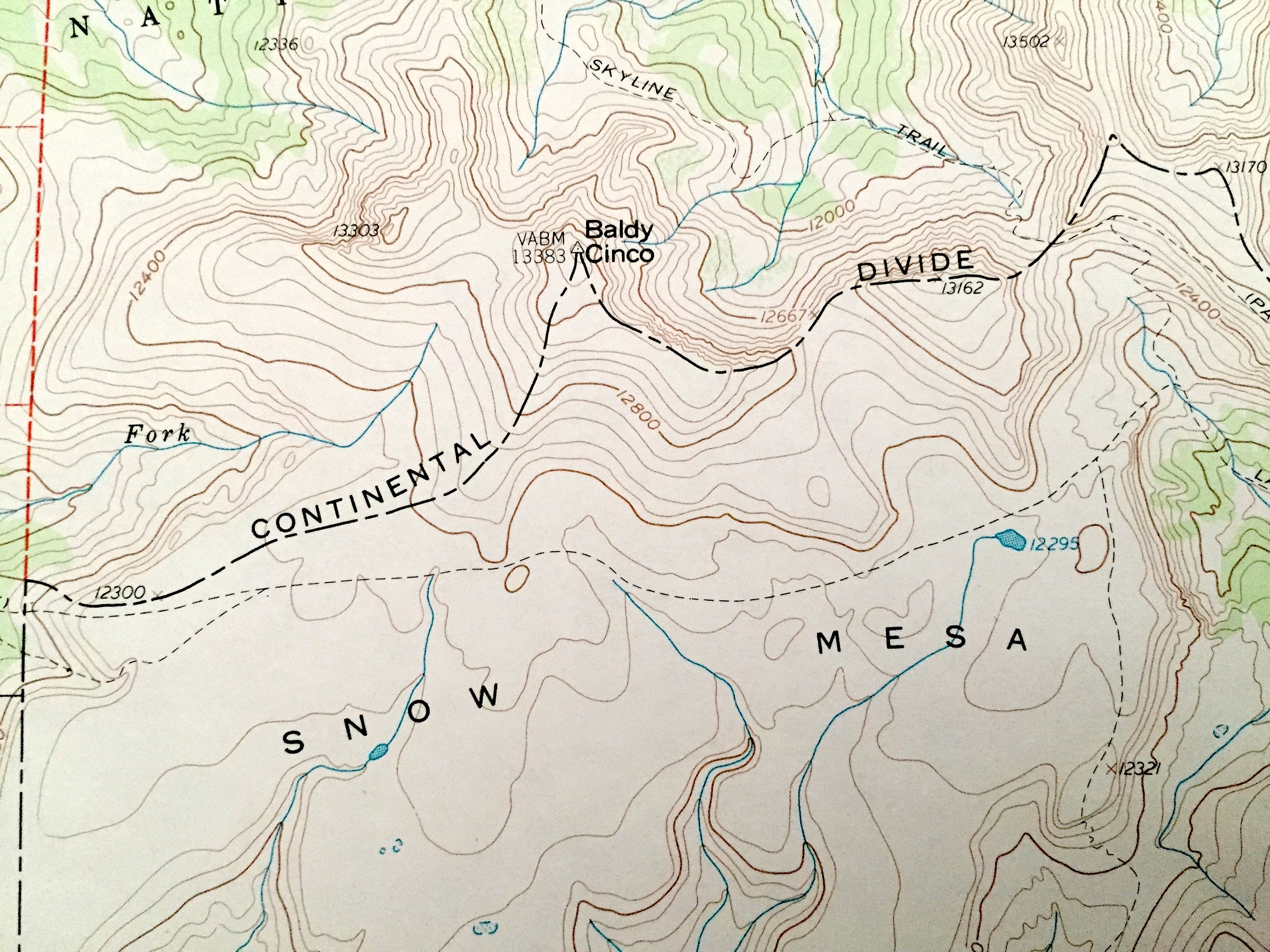 Antique Bristol Head Colorado 1959 US Geological Survey | Etsy