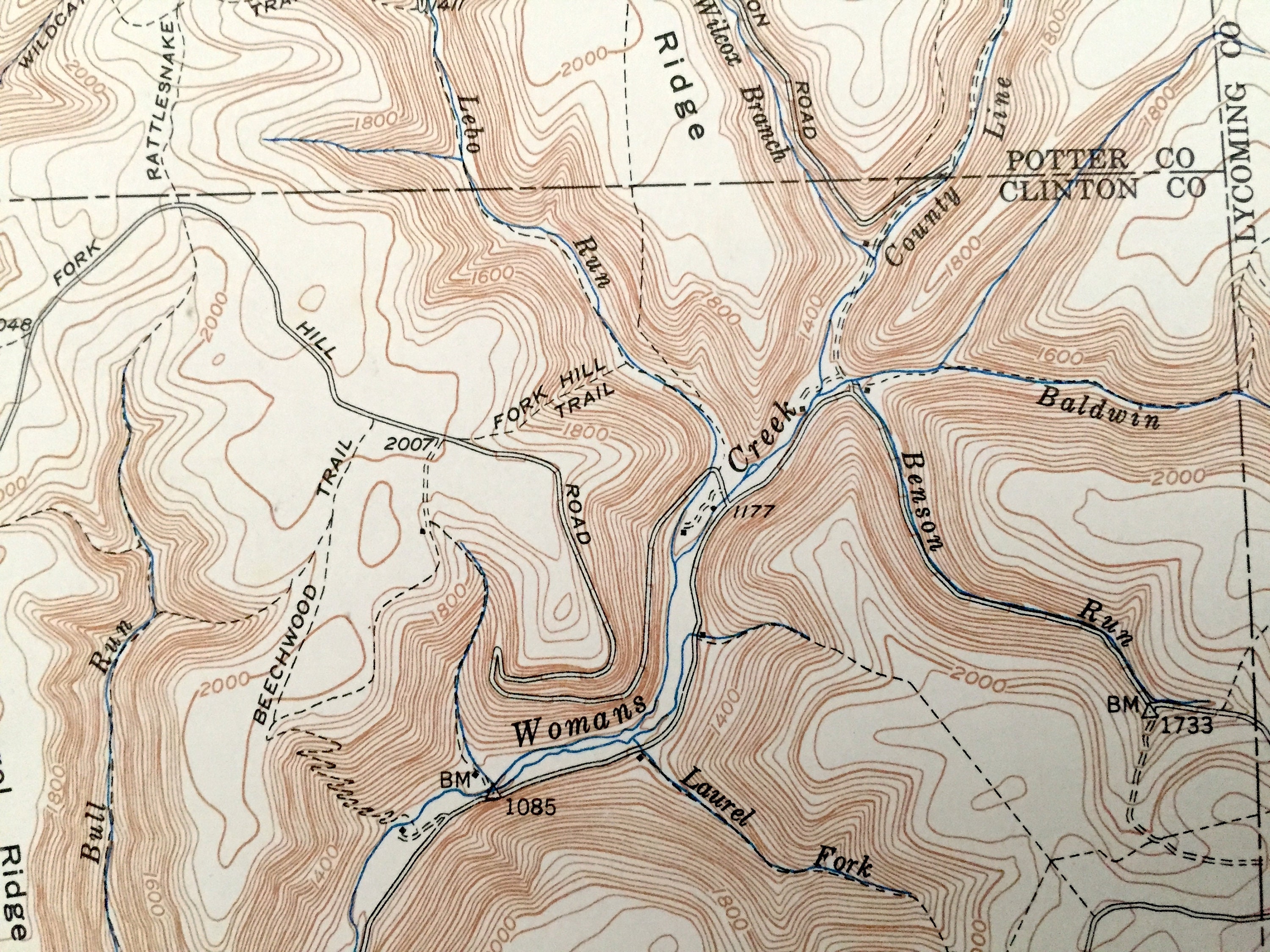 Antique Renovo East Pennsylvania 1946 US Geological Survey | Etsy