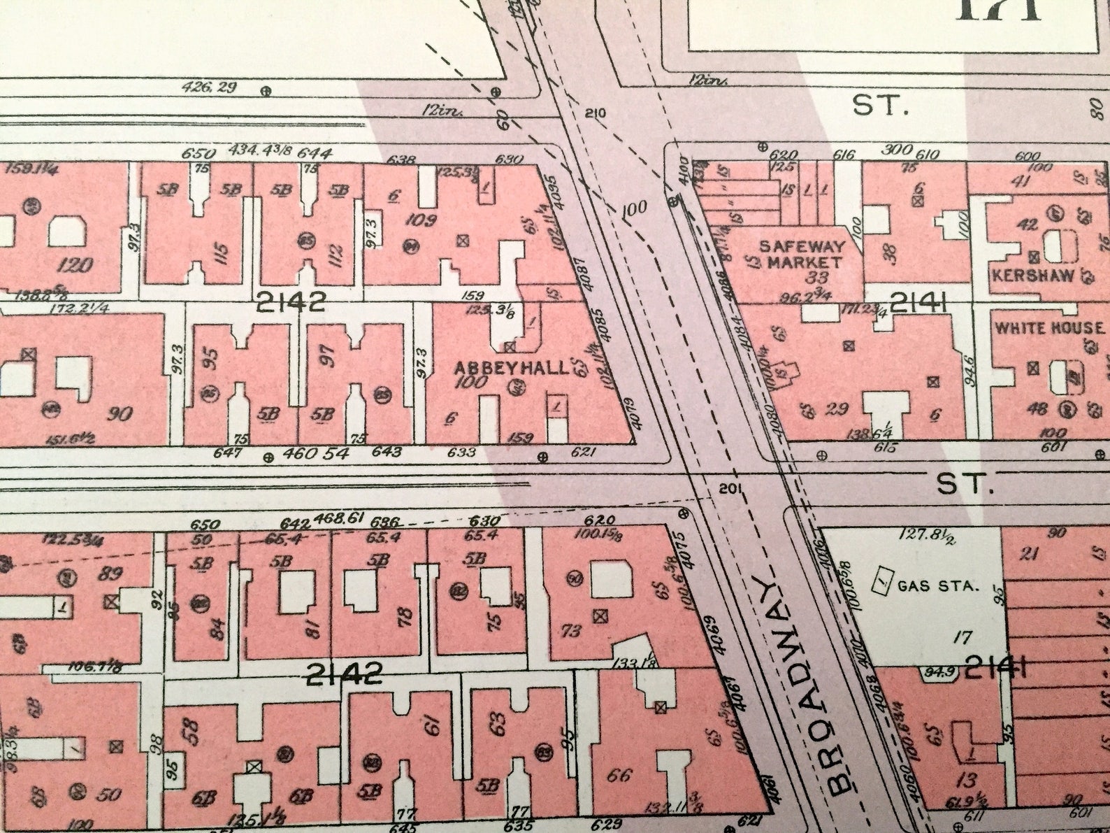 Antique Manhattan, New York City Map From Bromley's 1955 Manhattan Land ...