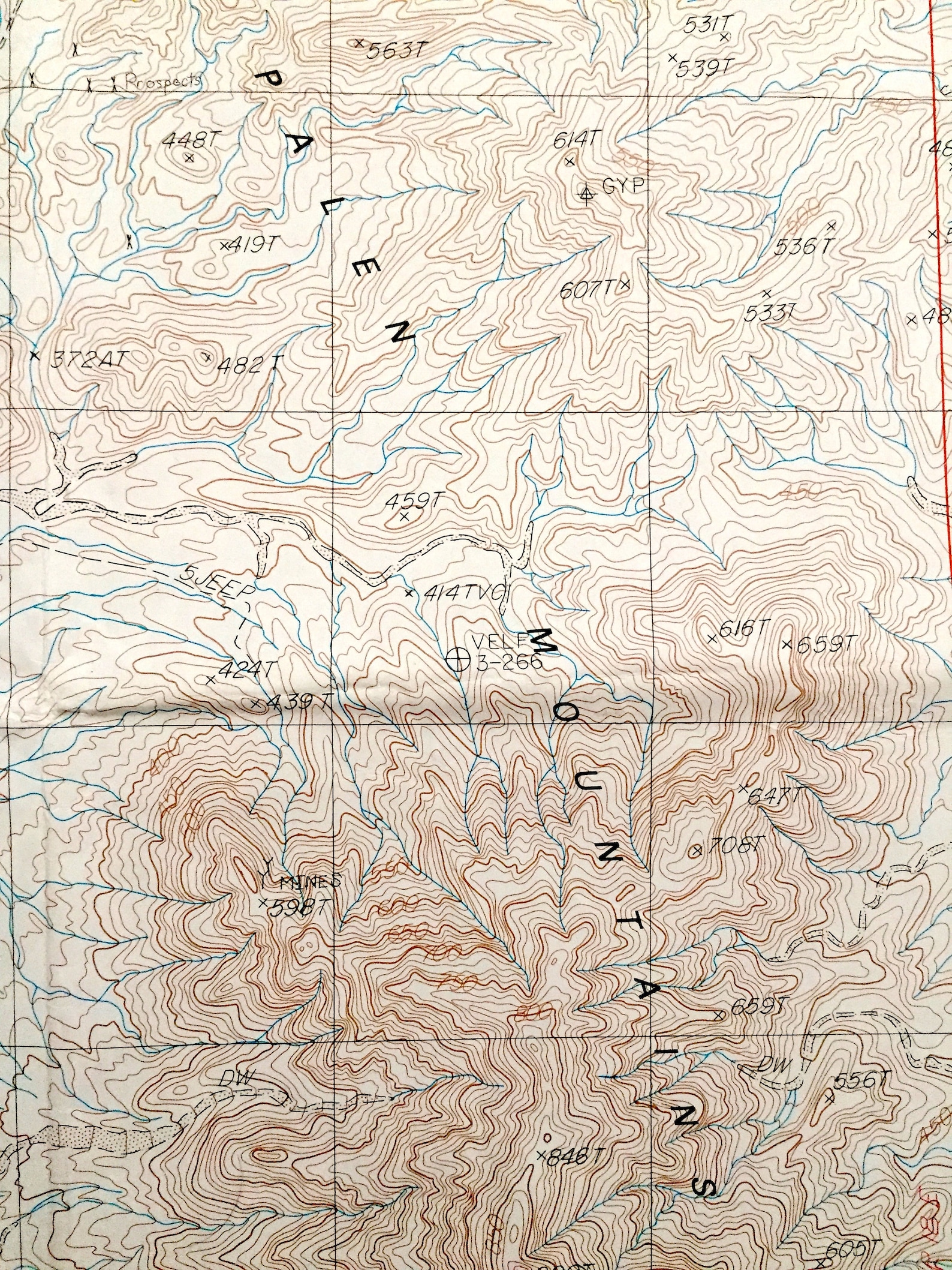 Antique Palen Pass California 1983 US Geological Survey | Etsy