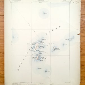 Antique Matinicus, Maine 1906 US Geological Survey Topographic Map ...