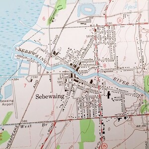 Antique Sebewaing, Michigan 1963 US Geological Survey Topographic Map ...