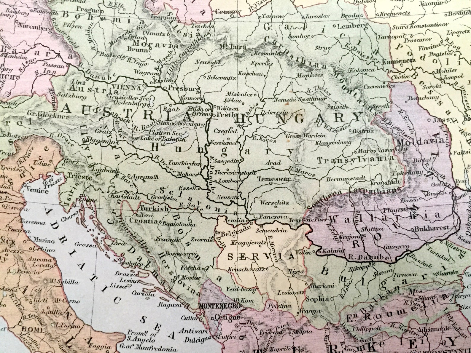 Antique 1888 Europe Map From A & C Black's World Atlas | Etsy