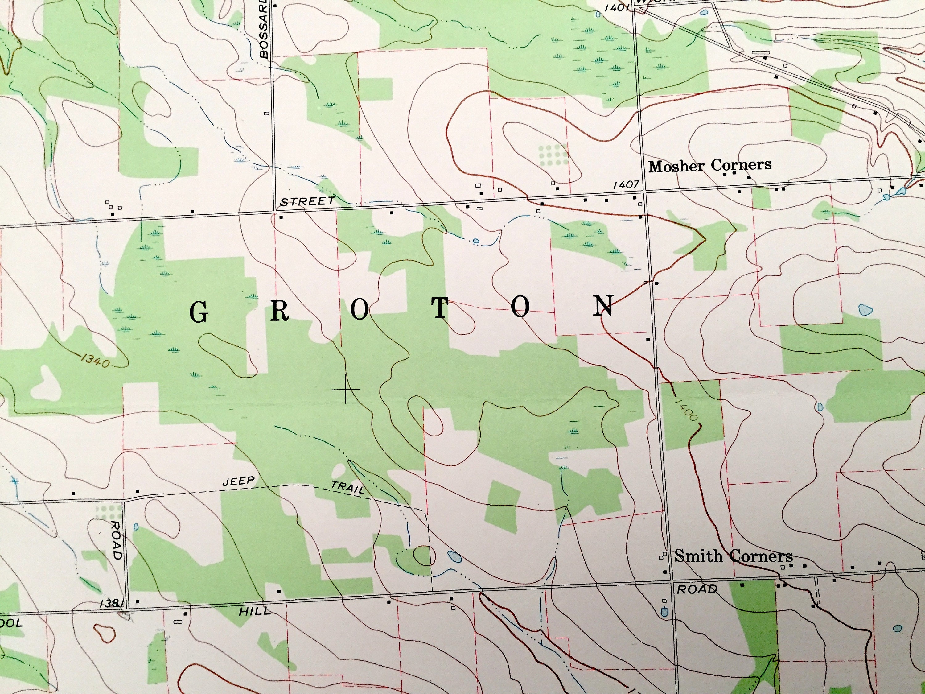 Antique West Groton New York 1970 US Geological Survey | Etsy