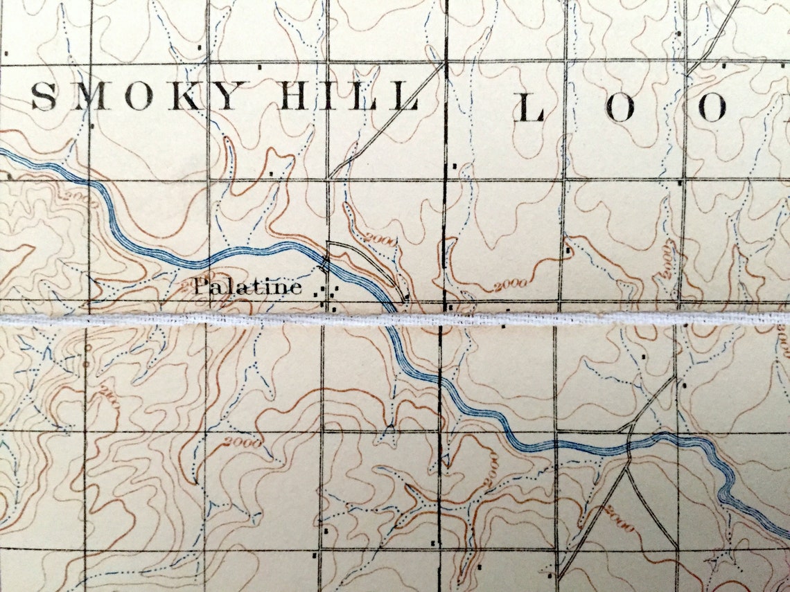 Antique Hays Kansas 1896 US Geological Survey Topographic Map - Etsy