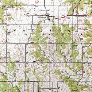 Antique Trenton, Missouri 1948 US Geological Survey Topographic Map ...
