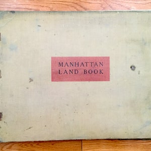 Antique Manhattan, New York City Map From Bromley's 1934 Manhattan Land ...