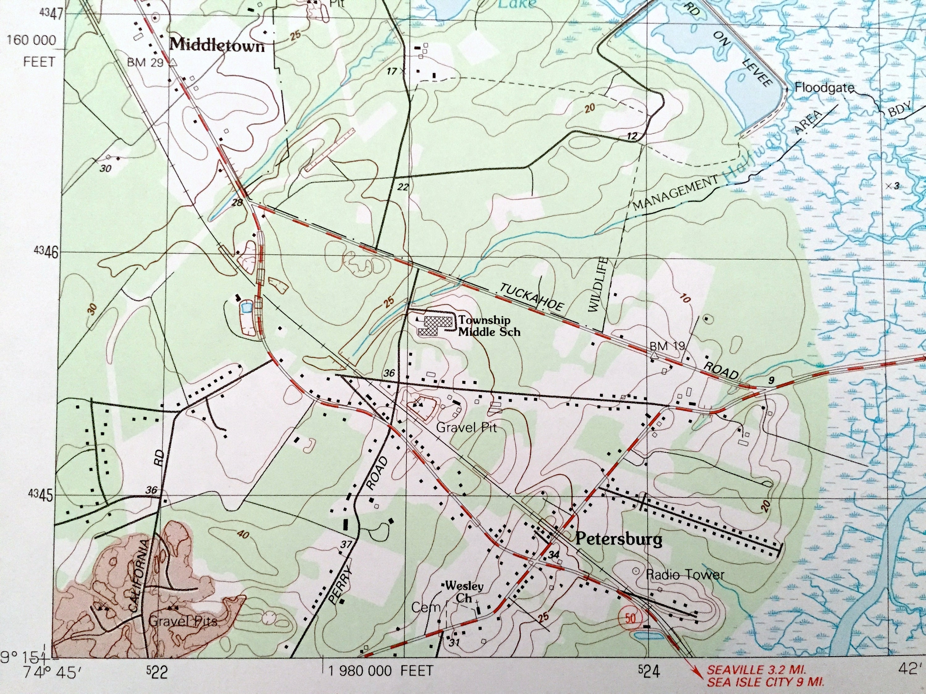 Antique Marmora New Jersey 1989 US Geological Survey | Etsy