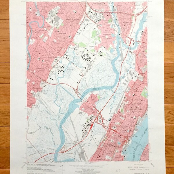 Antique Bergen Map - Etsy